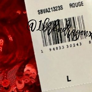 Tadashi Shoji | Dresses | Nwt Swirled Sequin Dress Rose Red Dynamite ...